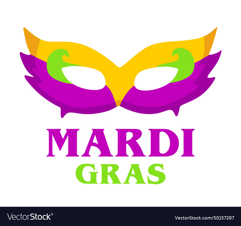 Celebrate shrove tuesday mardi gras Royalty Free Vector