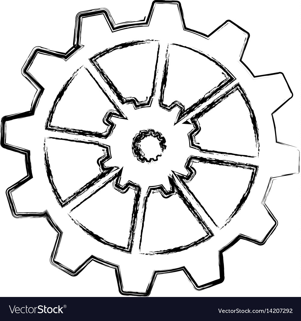 Gear settings setup icon Royalty Free Vector Image Gear settings setup icon Royalty Free Vector Image