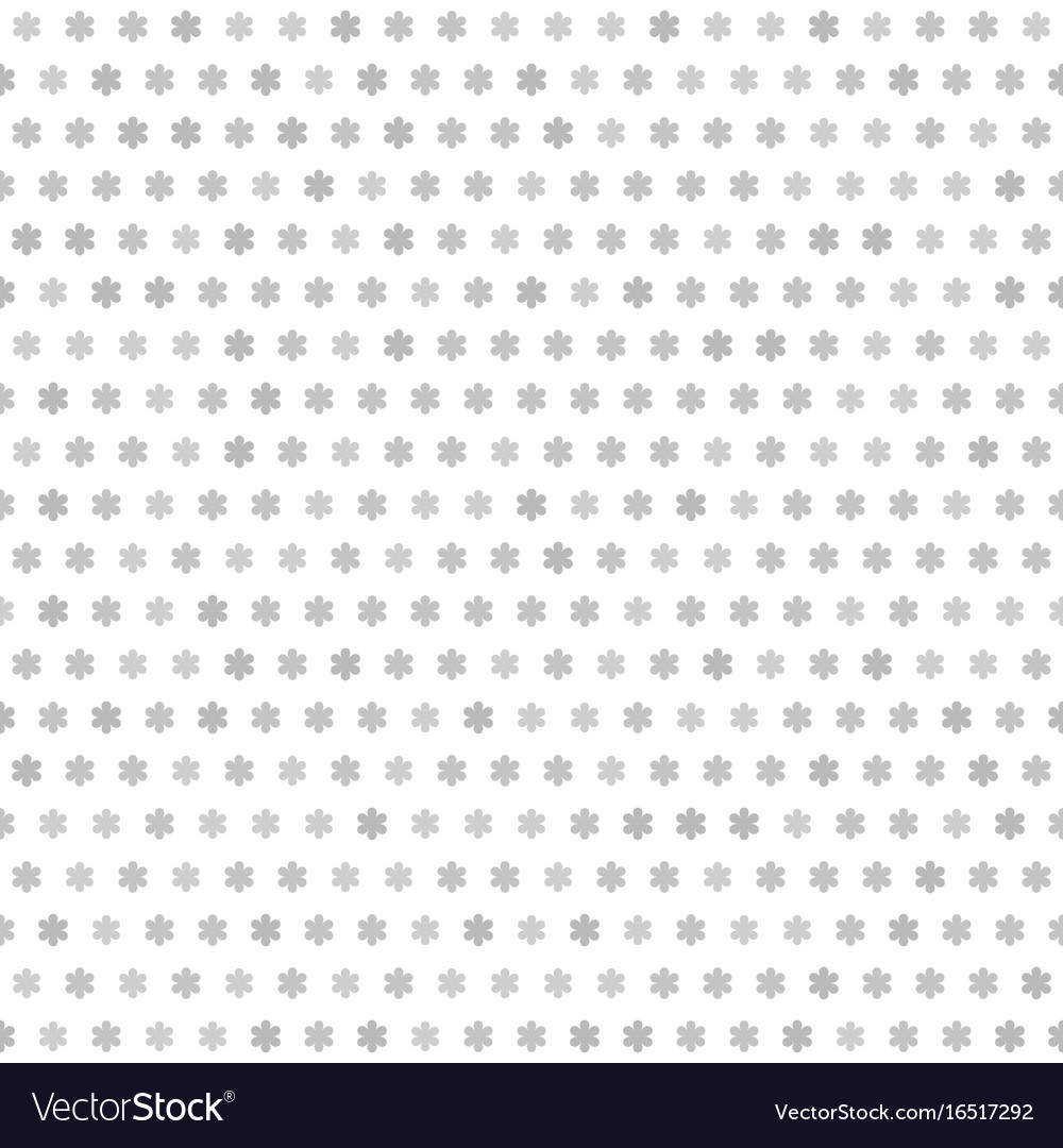 Gray flower pattern seamless Royalty Free Vector Image