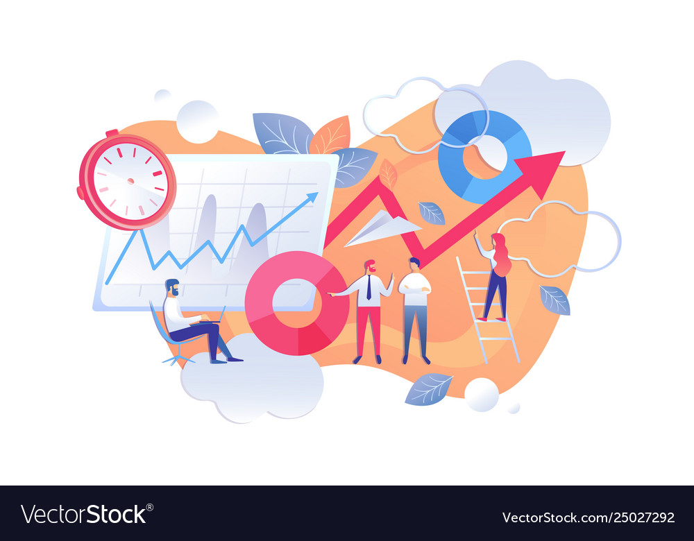 Methods Statistical Data Analysis Cartoon Flat Vector Image
