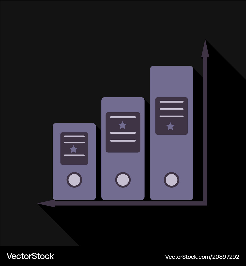 Simple set of folders line icon Royalty Free Vector Image