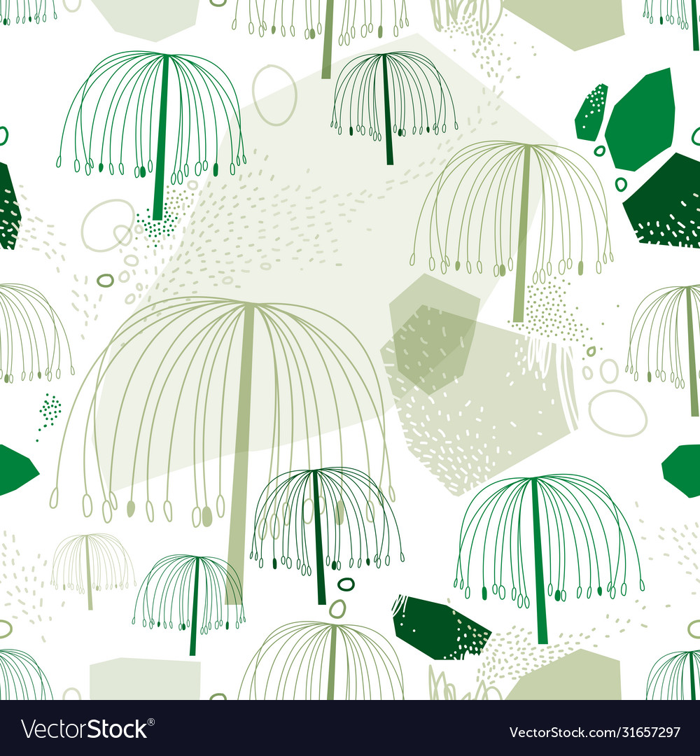 Abstract willow pattern Royalty Free Vector Image