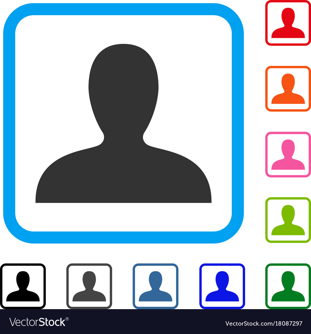 Client framed icon Royalty Free Vector Image - VectorStock