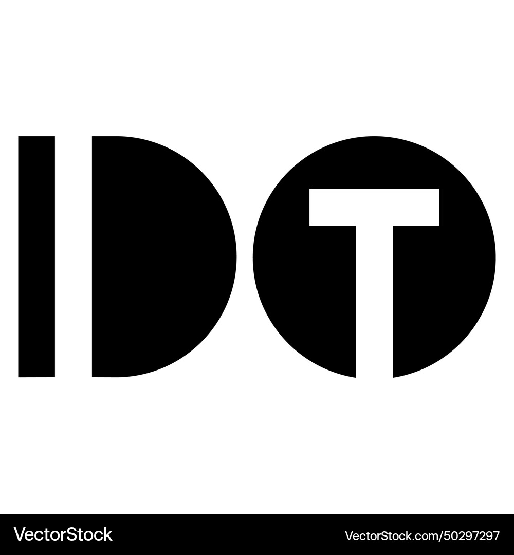 Do it word lettering letter Royalty Free Vector Image