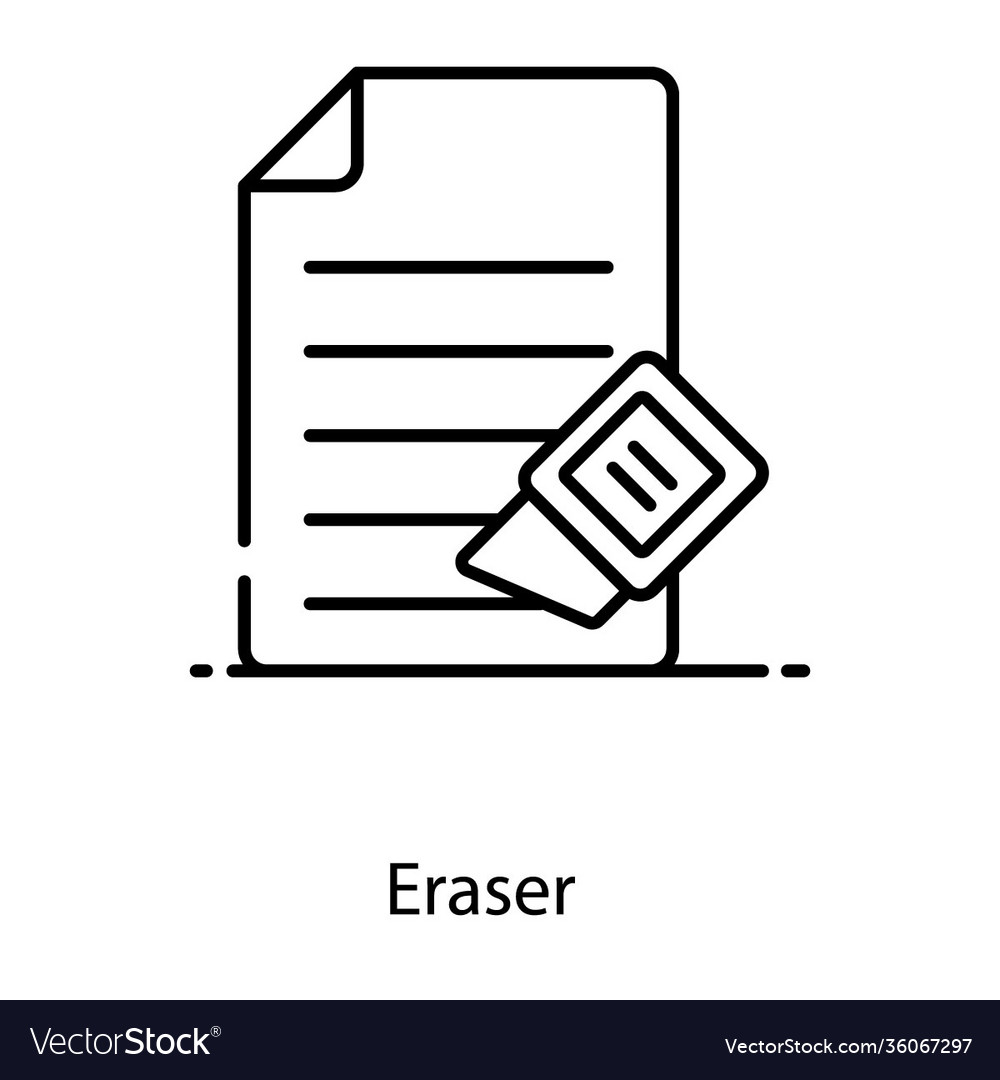 Eraser Royalty Free Vector Image - VectorStock