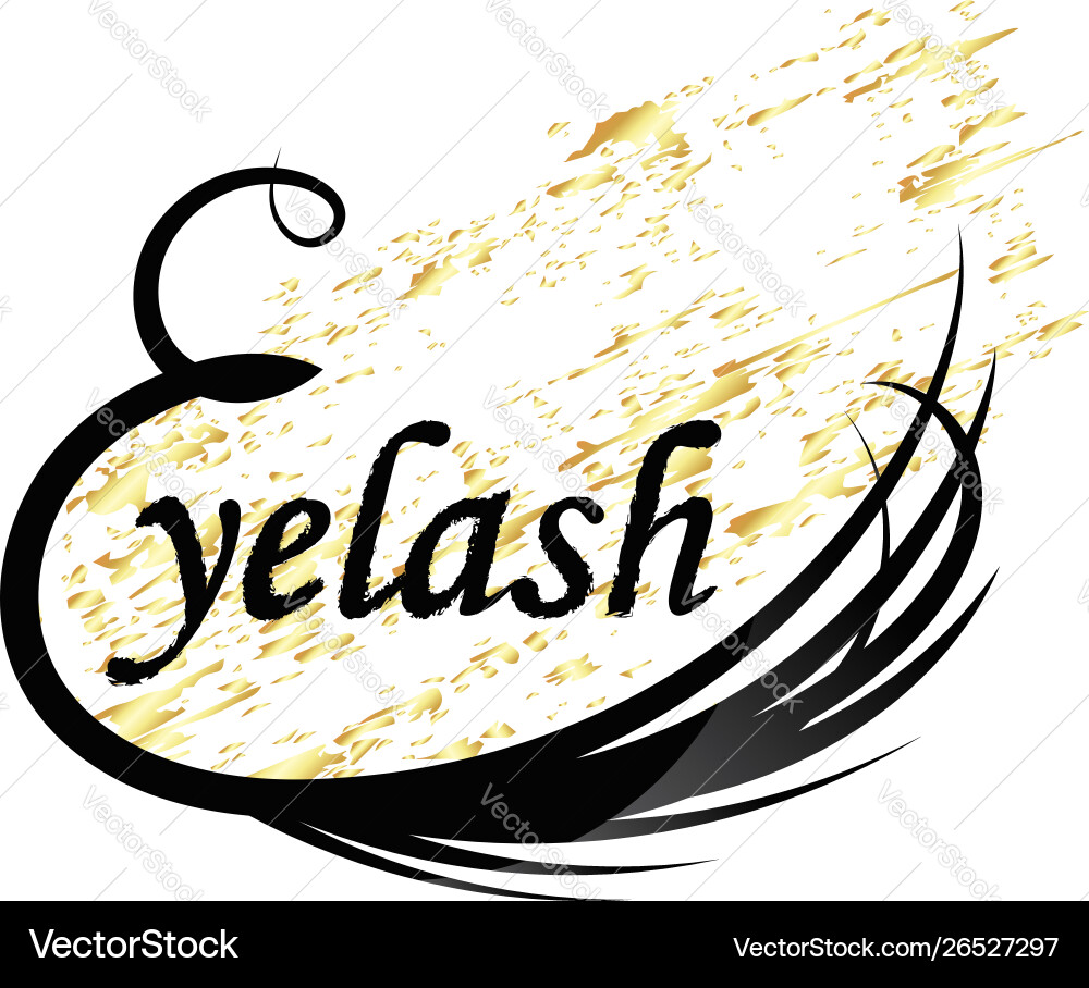 Eyelashes symbol for business Royalty Free Vector Image