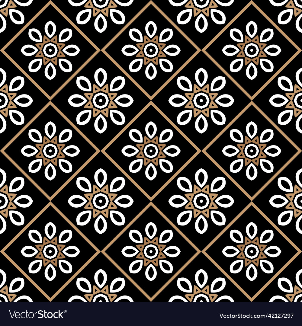 Flat design creative arabesque pattern Royalty Free Vector