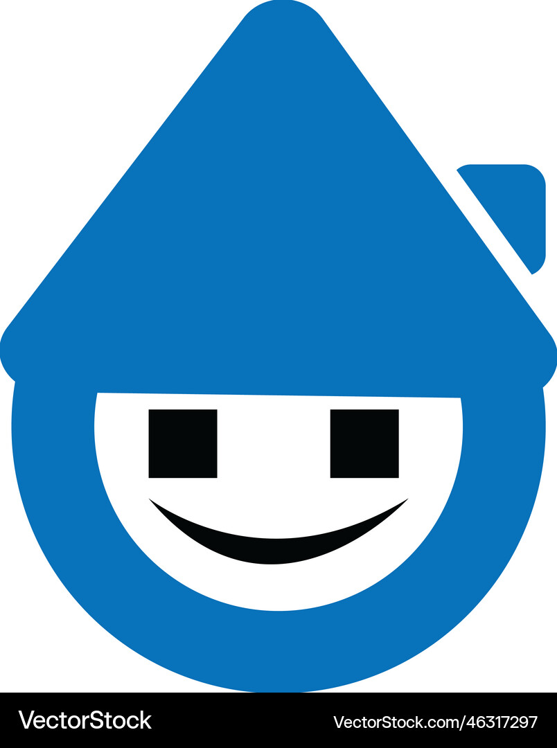 Home logo smile icon design Royalty Free Vector Image