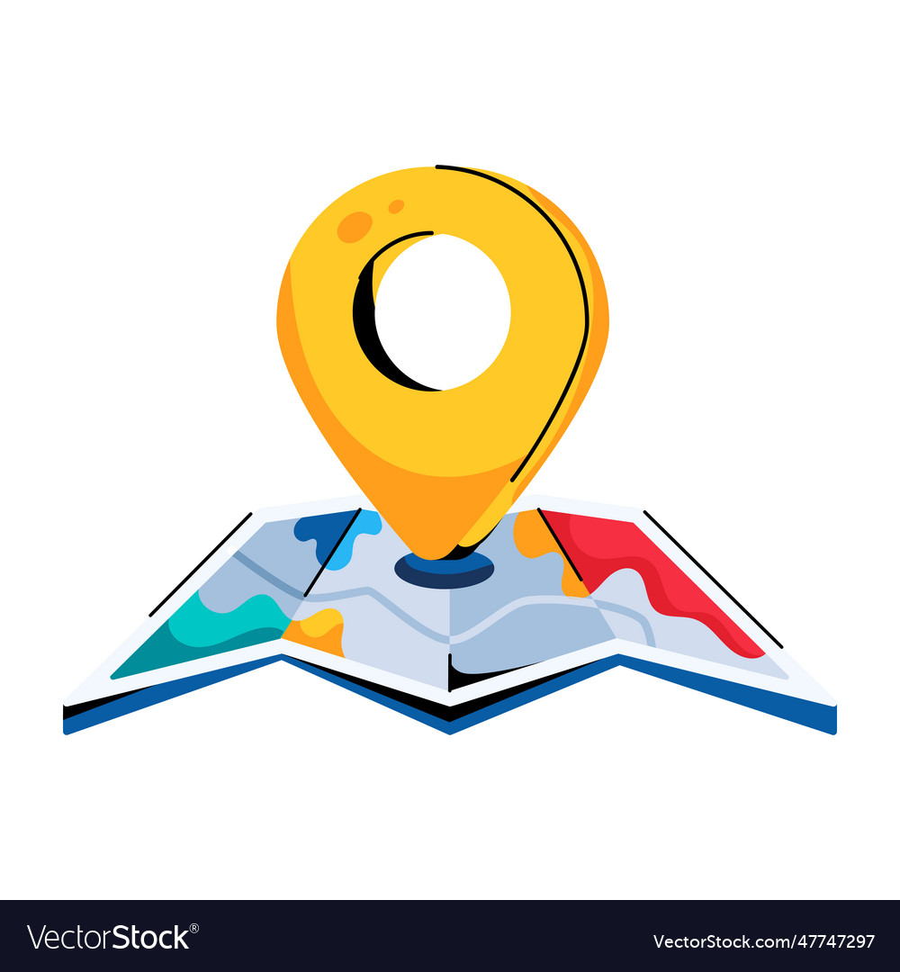 Map location Royalty Free Vector Image - VectorStock