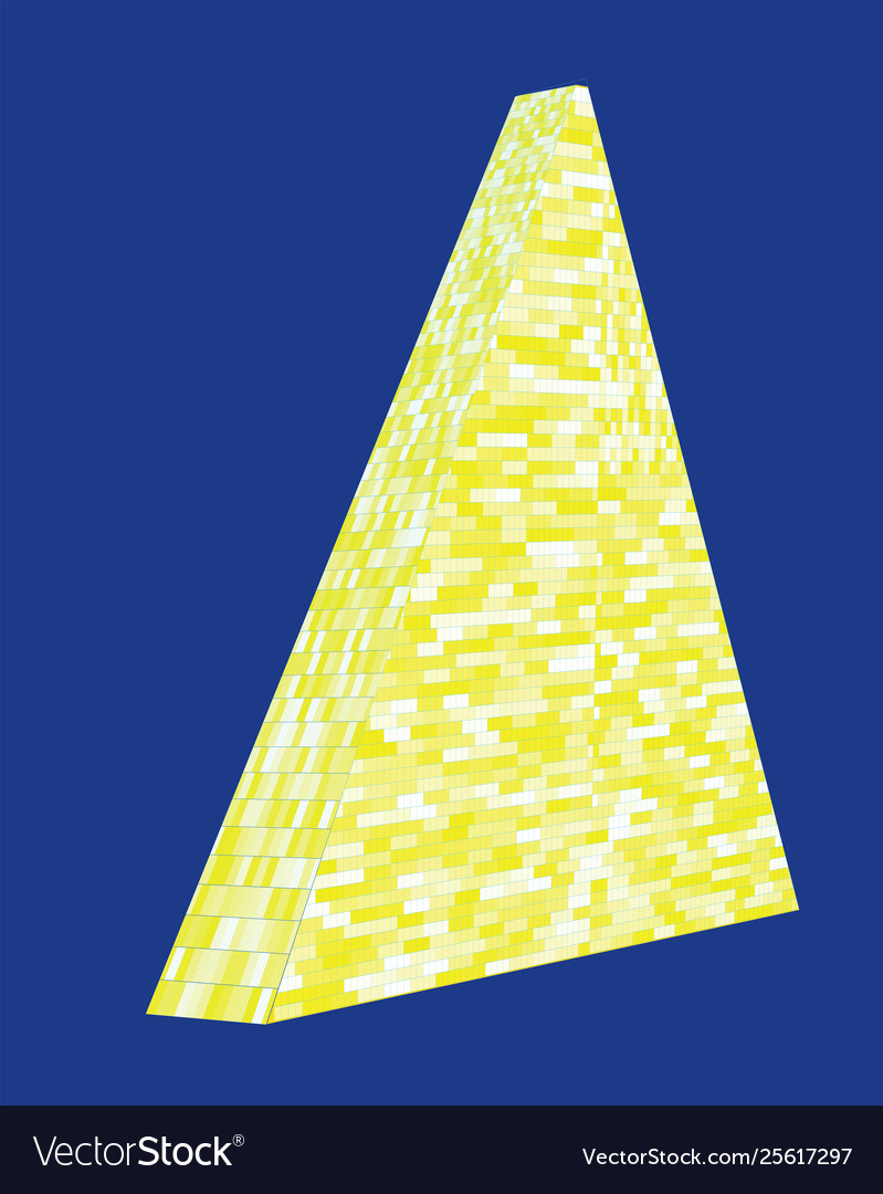 Parisian triangular tower layout Royalty Free Vector Image