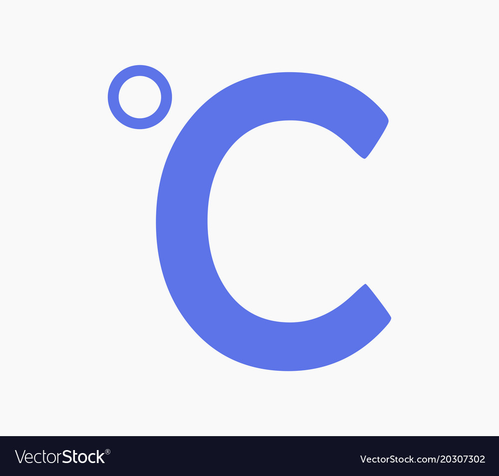 Celsius icon Royalty Free Vector Image - VectorStock