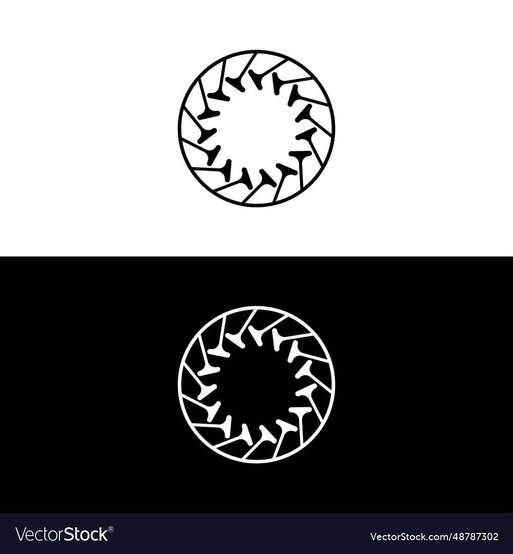 Circle logo template Royalty Free Vector Image