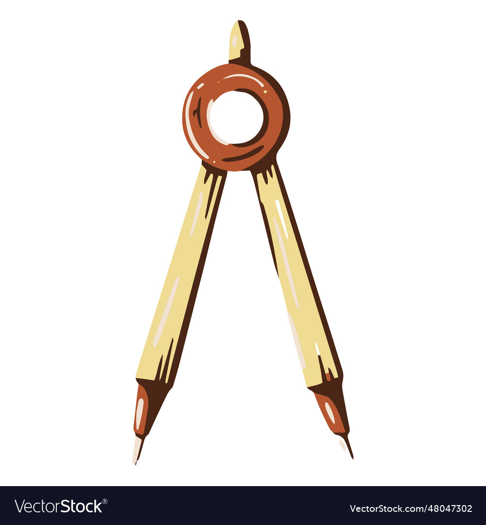 Compass school Royalty Free Vector Image - VectorStock