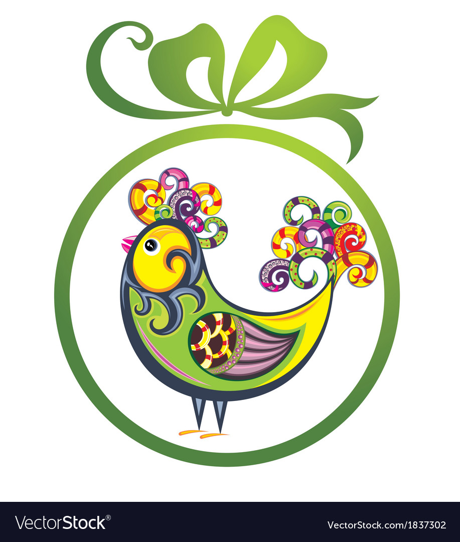 Easter chicken Royalty Free Vector Image - VectorStock