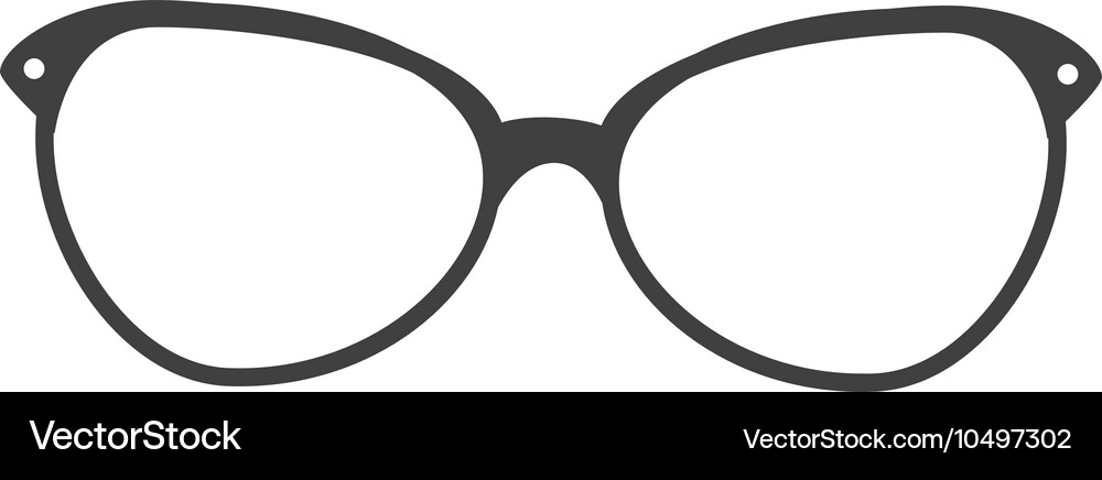 Glasses vintage retro hipster isolated Royalty Free Vector