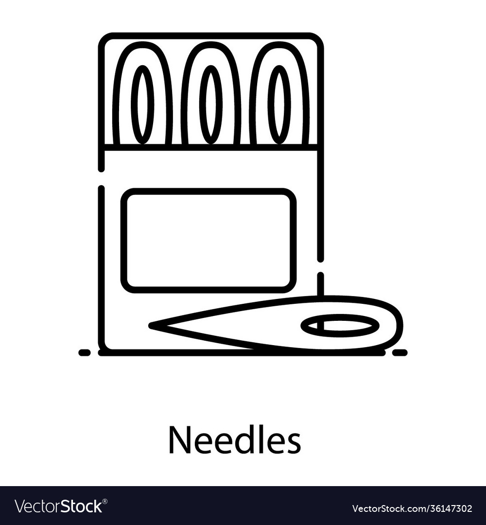 Needles Royalty Free Vector Image - VectorStock