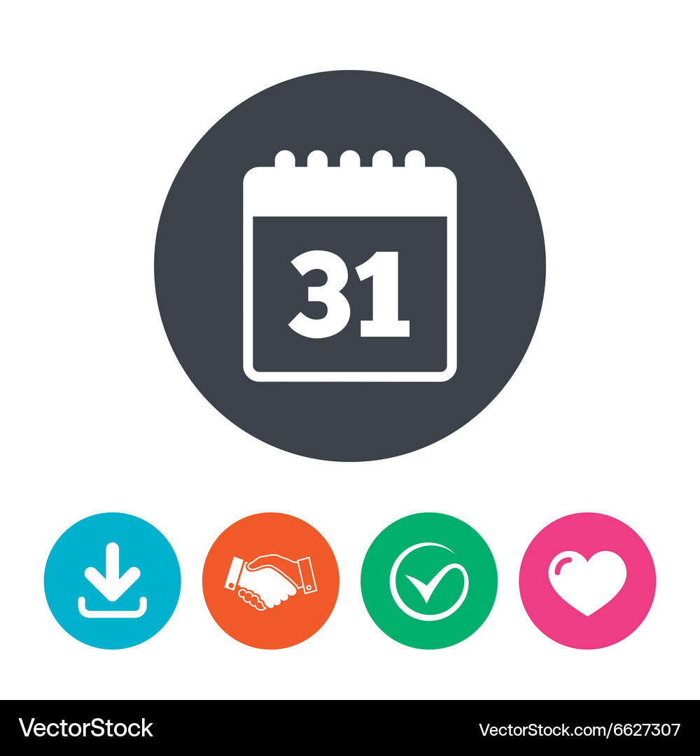 Calendar sign icon date or event reminder Vector Image