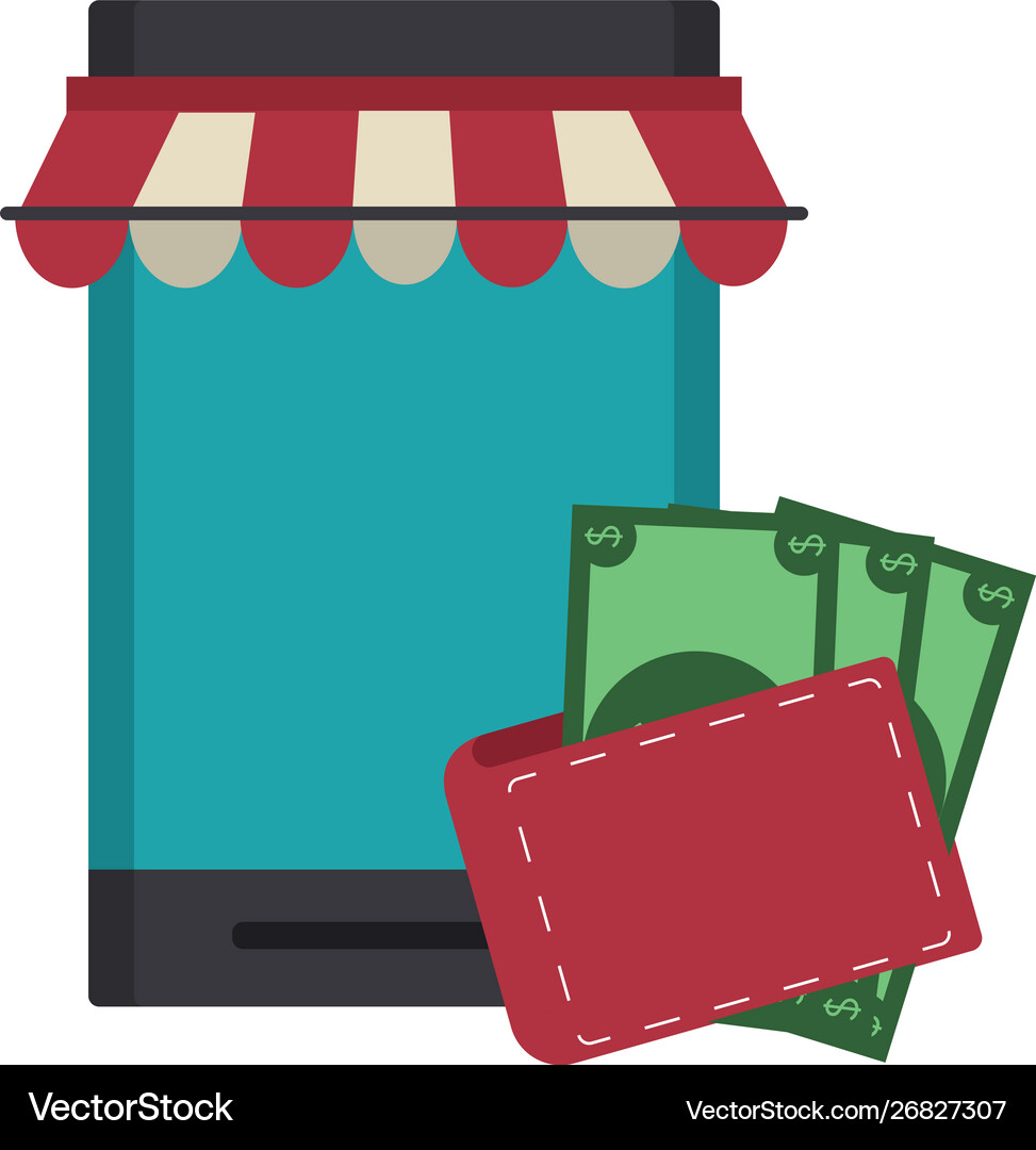 Delivery commerce online sales cartoon Royalty Free Vector