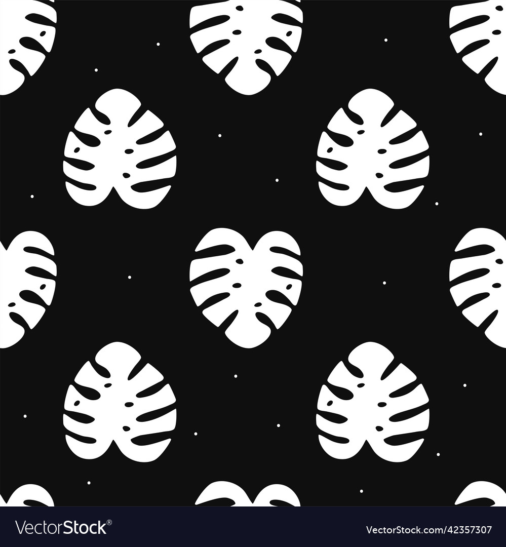 Flat hand drawn seamless pattern Royalty Free Vector Image
