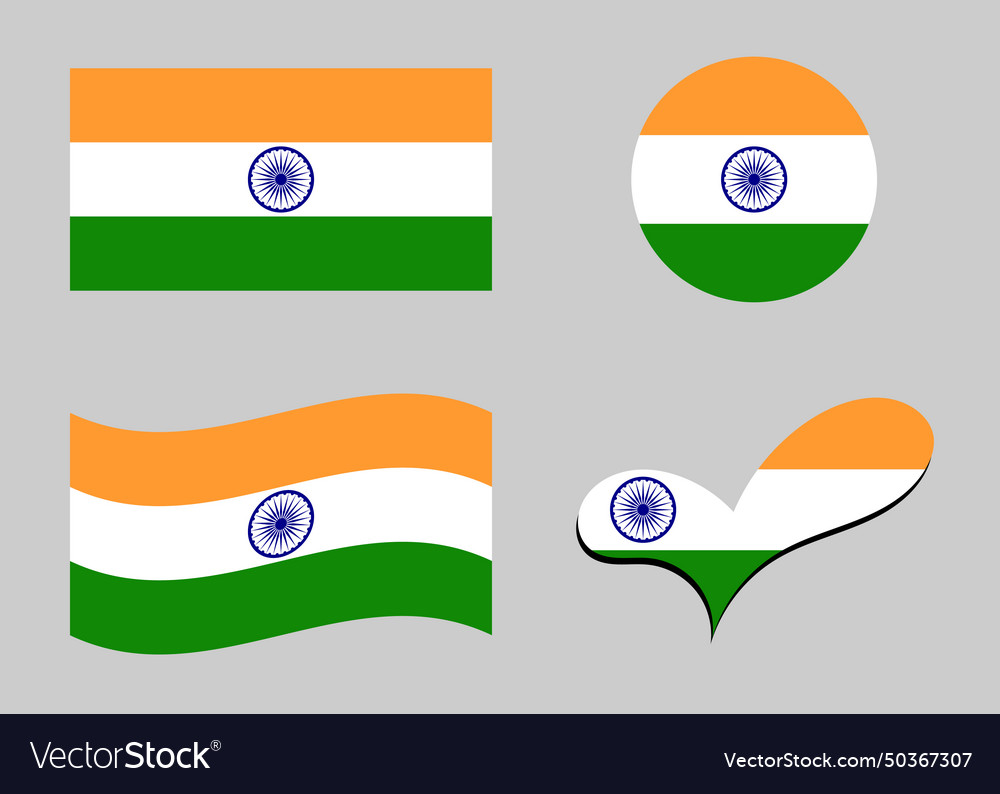 Indian flag Royalty Free Vector Image - VectorStock