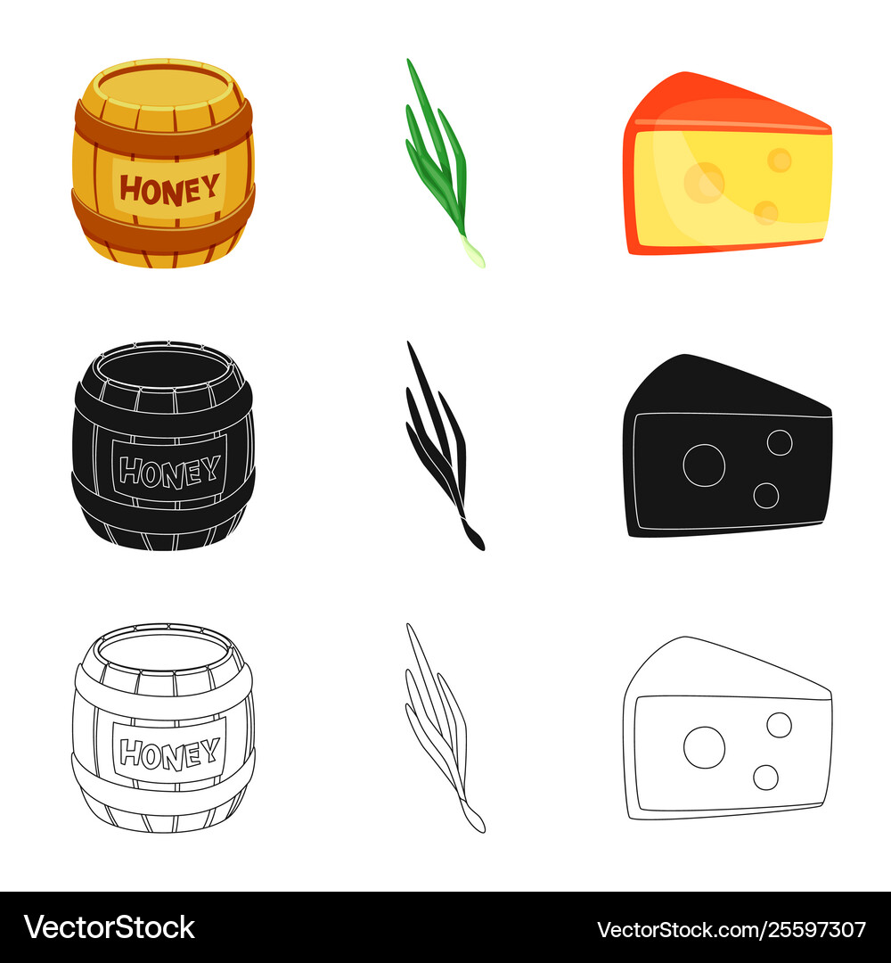 Isolated object taste and product sign Royalty Free Vector