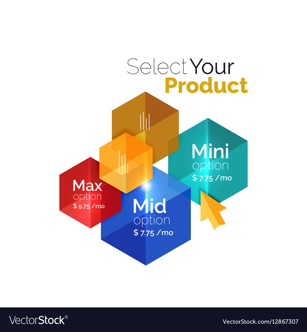 Select choice template Royalty Free Vector Image