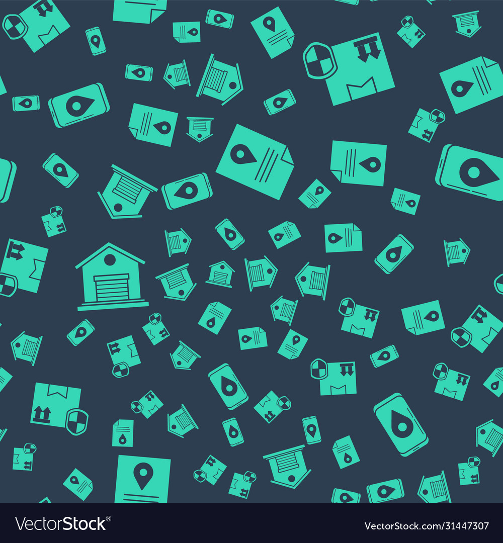 Set document tracking marker system delivery pack Vector Image