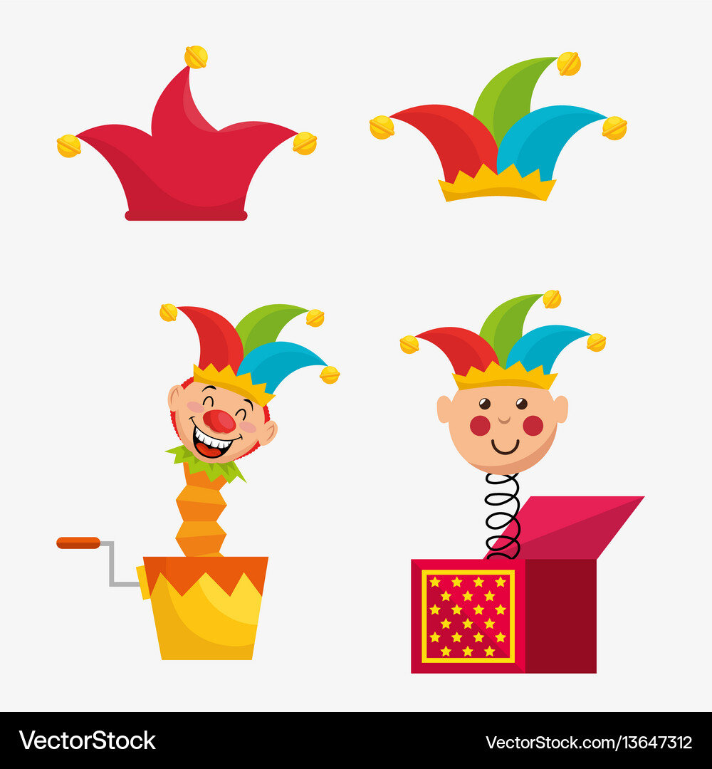 April fools day celebration card Royalty Free Vector Image