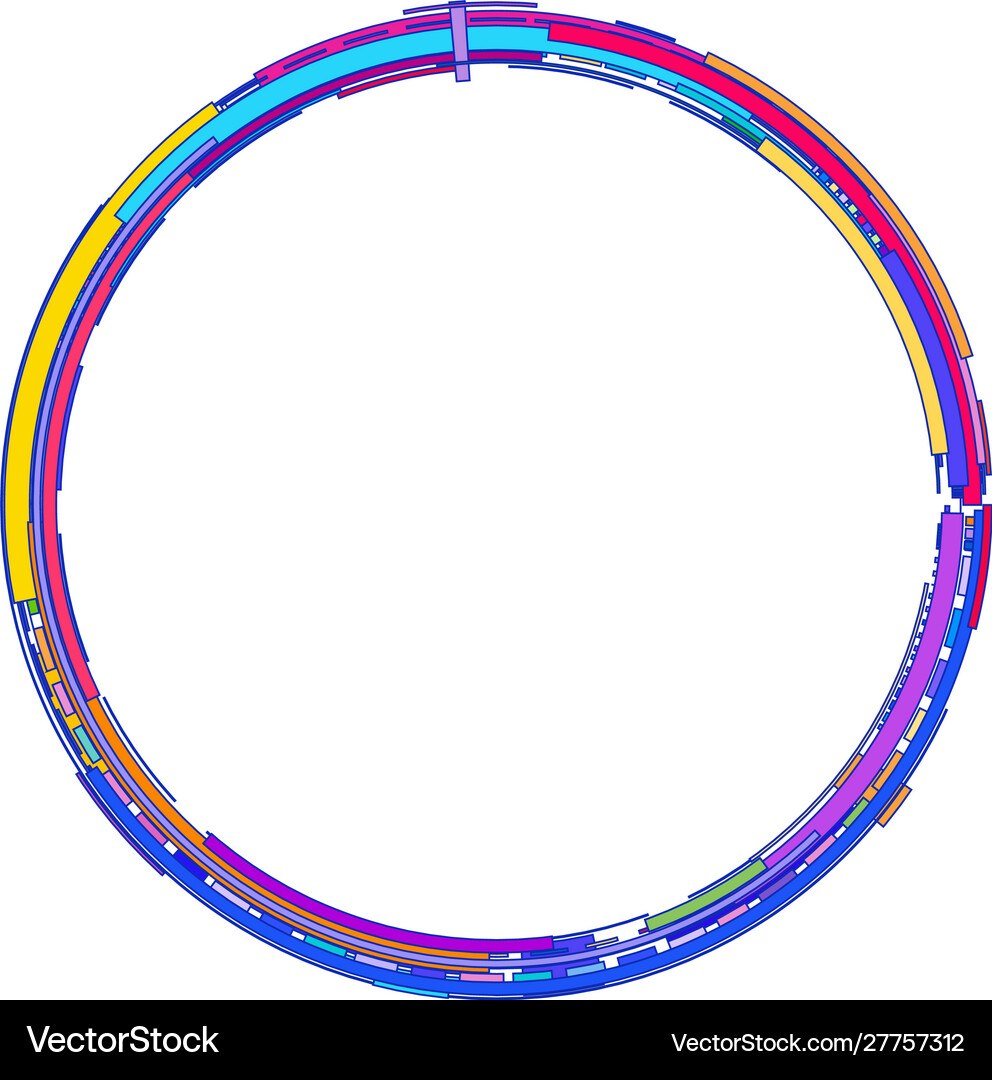 Colored circle Royalty Free Vector Image - VectorStock