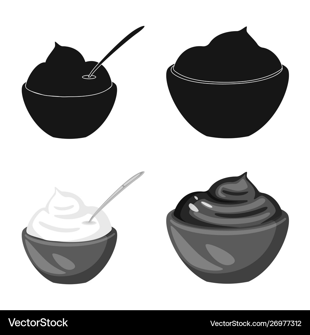 Isolated object taste and product sign Royalty Free Vector