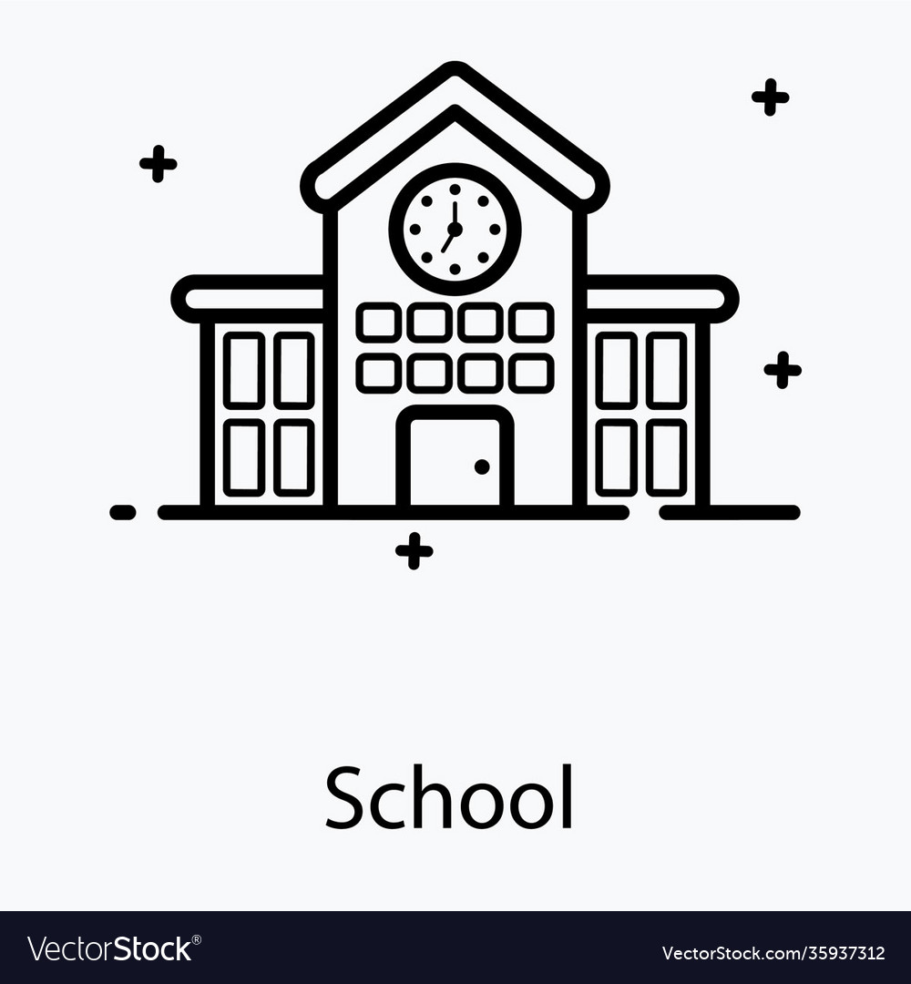 School Royalty Free Vector Image - VectorStock