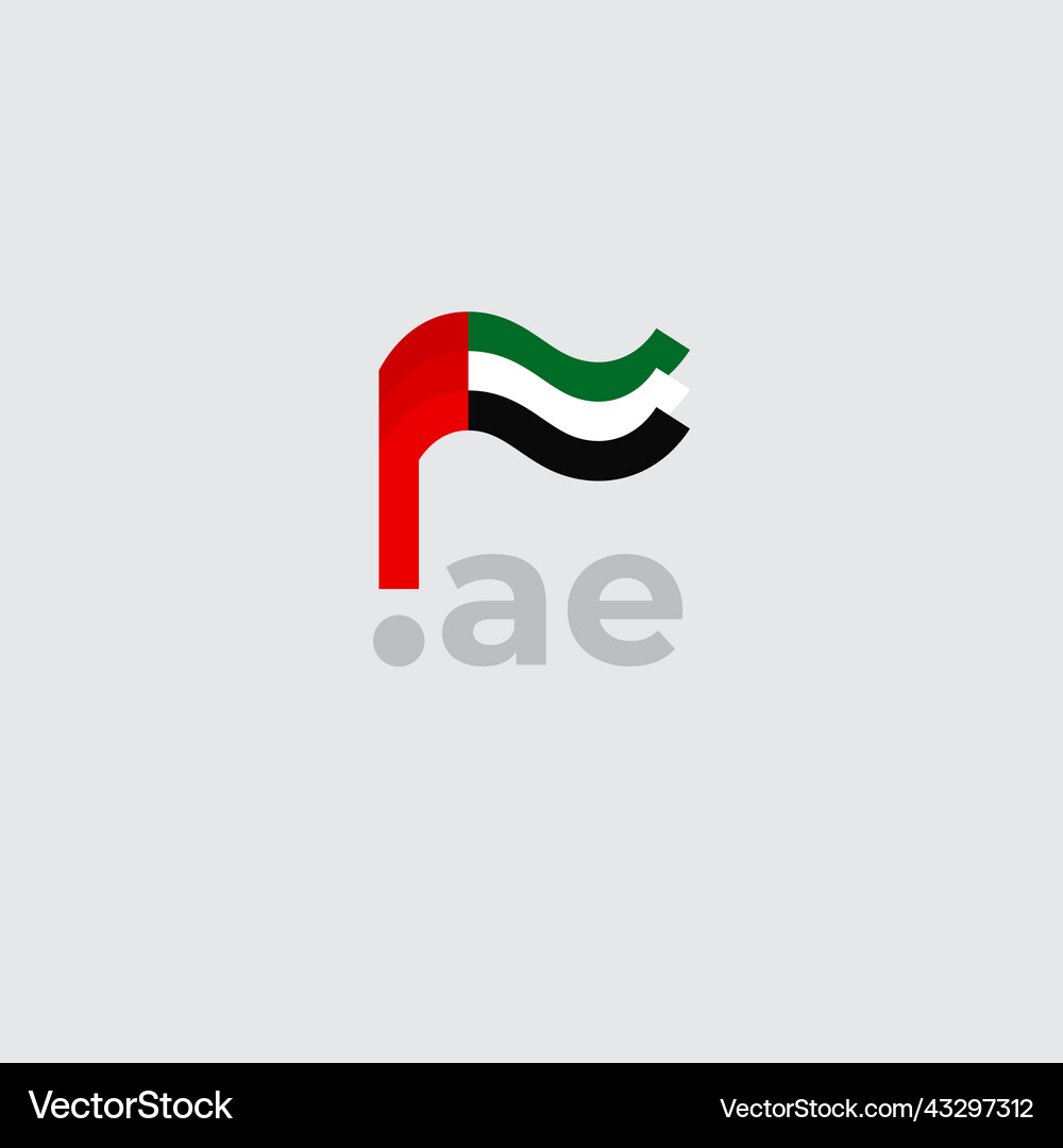 United arab emirates flag icon original simple uae