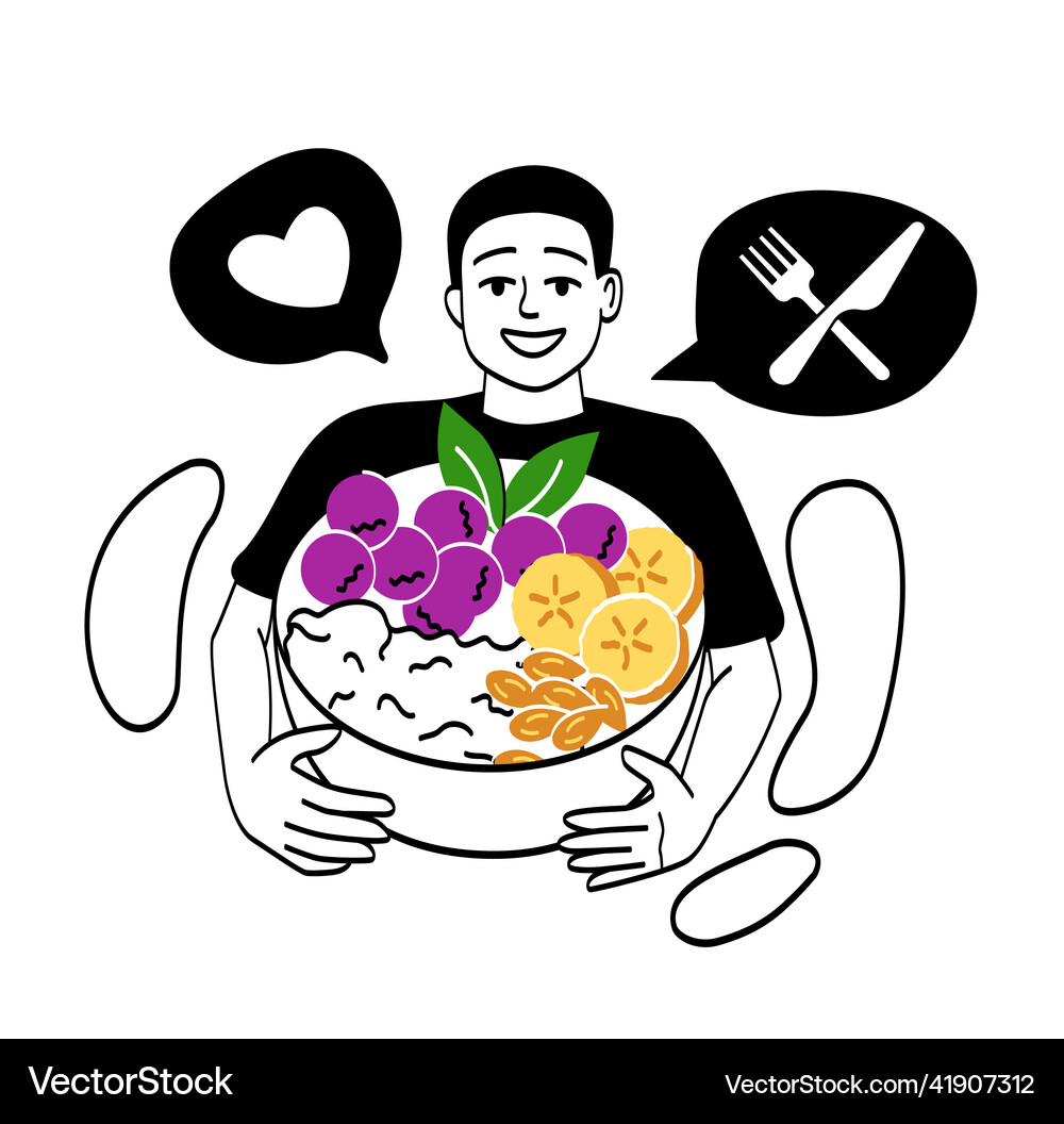 Vegetarian or vegan diet abstract concept Vector Image