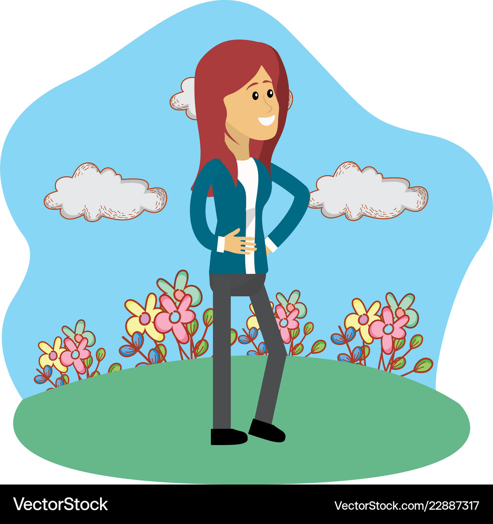 Cartoon woman design Royalty Free Vector Image