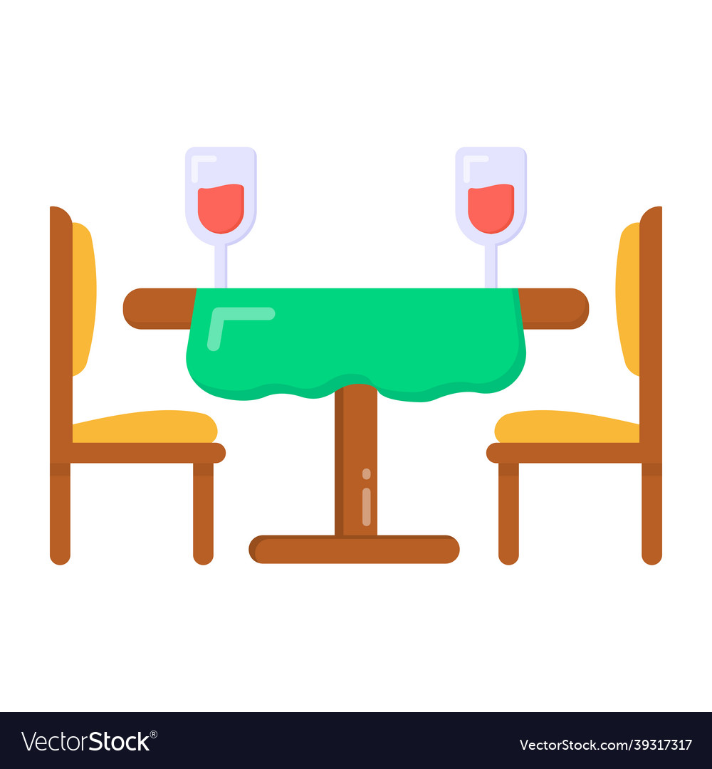 Date dinner Royalty Free Vector Image - VectorStock