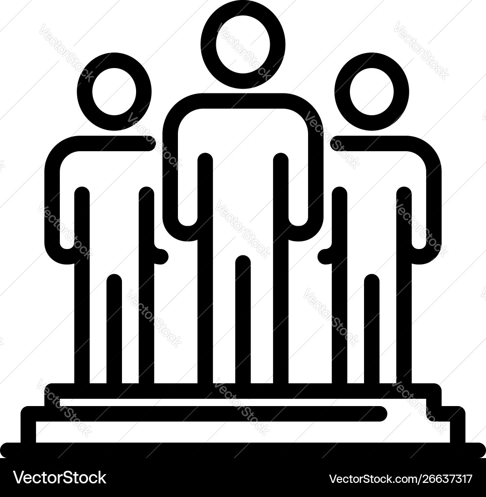 Education staff icon outline style Royalty Free Vector Image