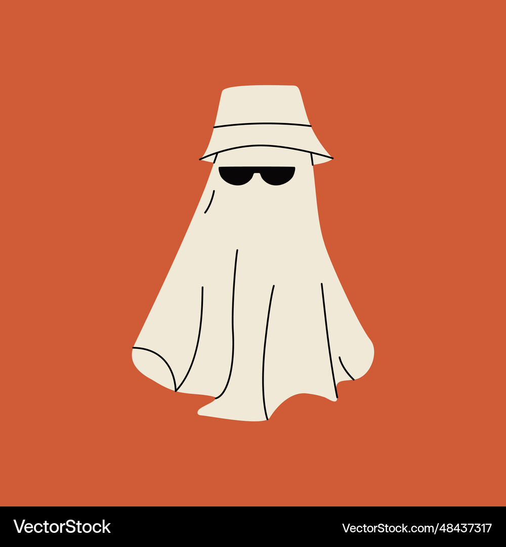 Halloween cloth ghost scary cute monster Vector Image