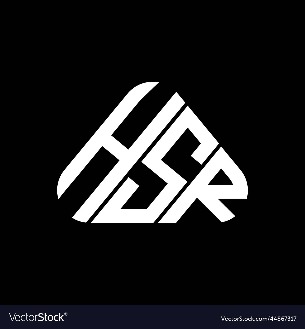 Hsr letter logo creative design with graphic Vector Image