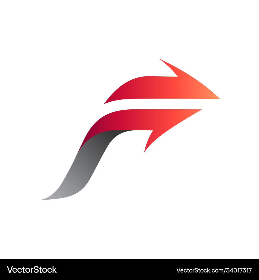 Letter f arrow logo Royalty Free Vector Image - VectorStock