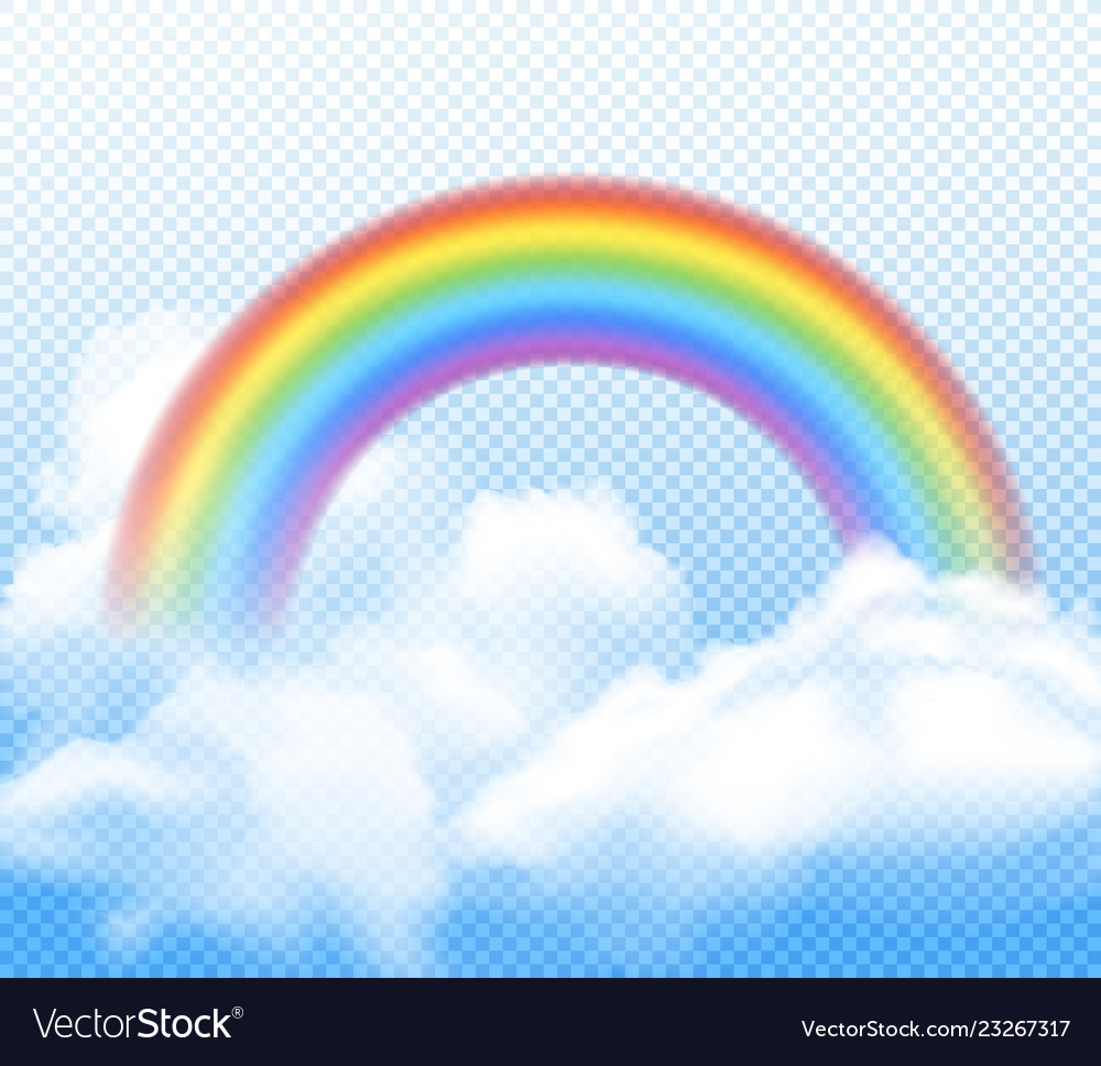 Realistic rainbow composition Royalty Free Vector Image Realistic rainbow composition Royalty Free Vector Image