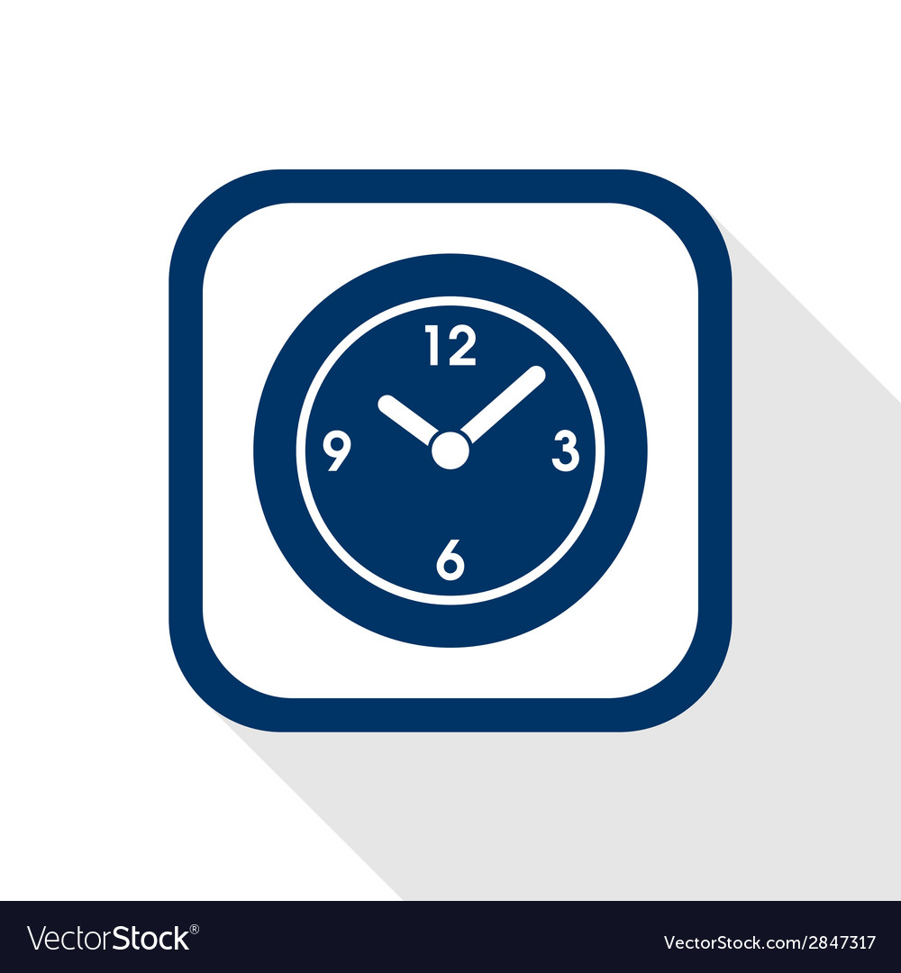 Time flat icon Royalty Free Vector Image - VectorStock