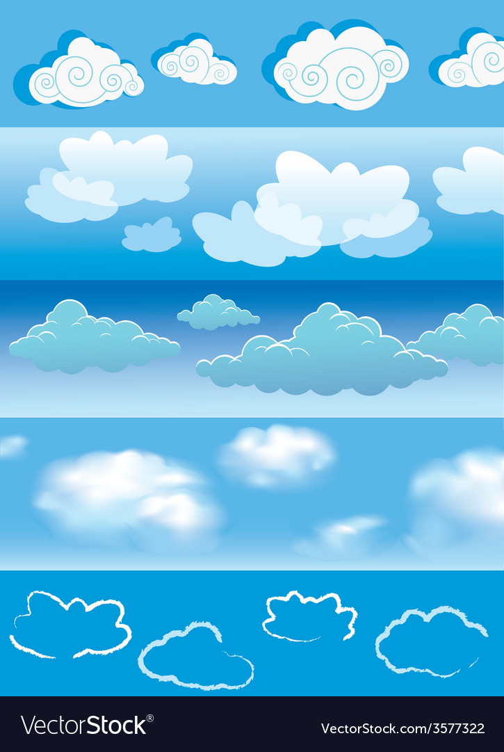 Clouds Royalty Free Vector Image - VectorStock