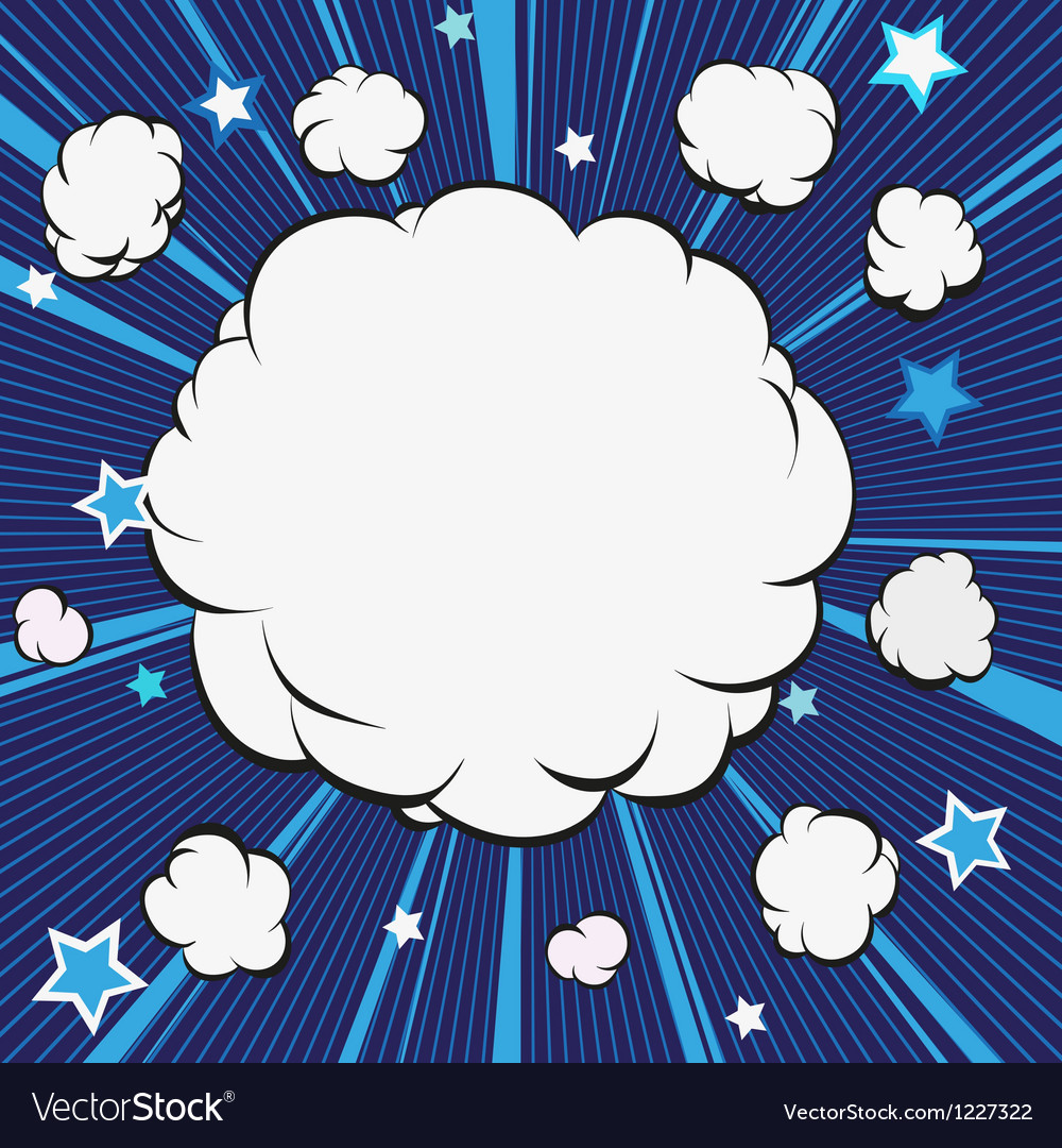 Comic book explosion Royalty Free Vector Image