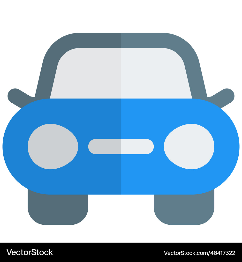 Front look of modern car Royalty Free Vector Image