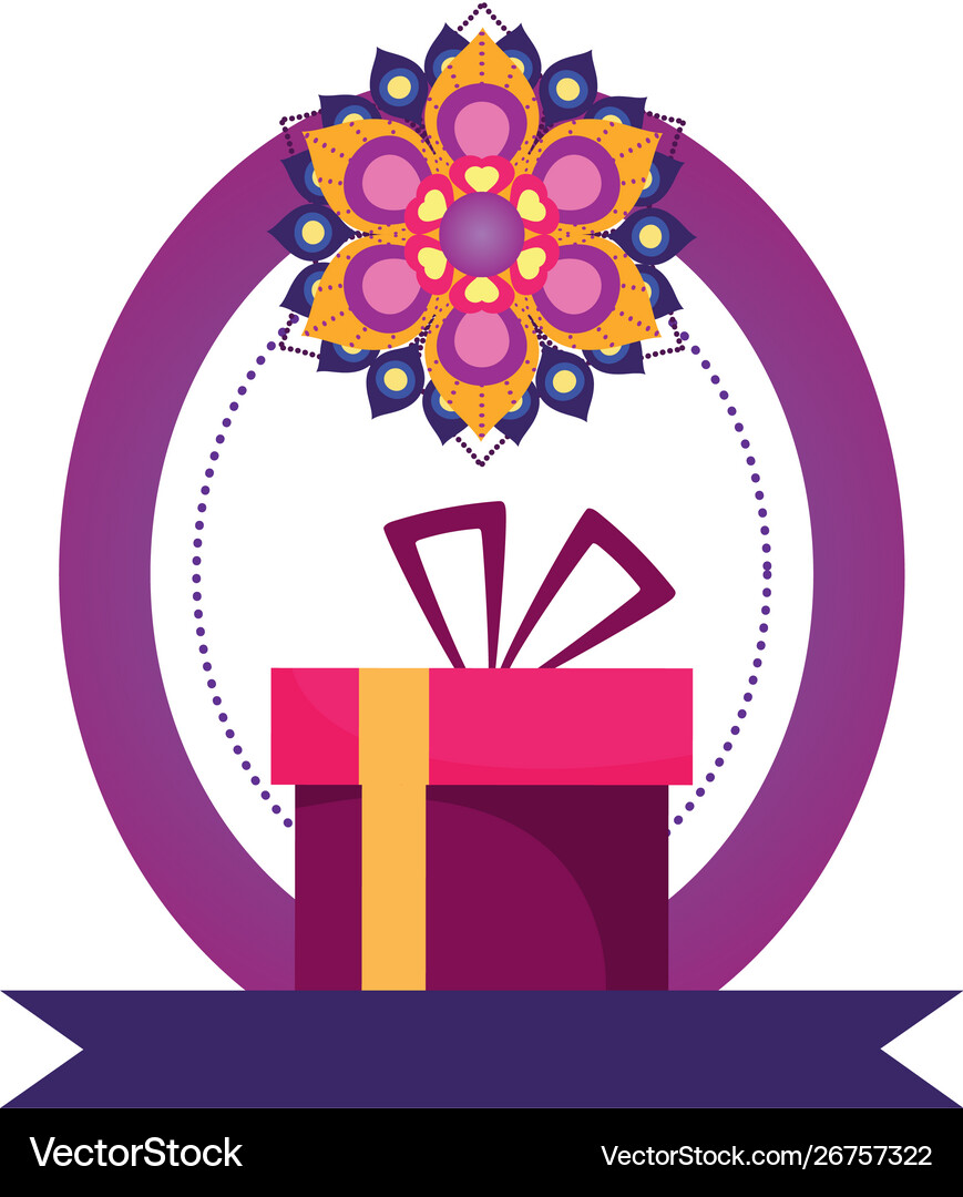 Happy birthday and celebration gift design Vector Image