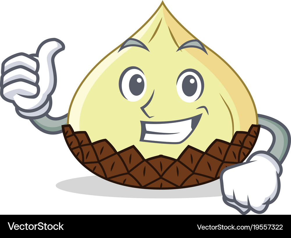 Thumbs up snake fruit character cartoon Royalty Free Vector