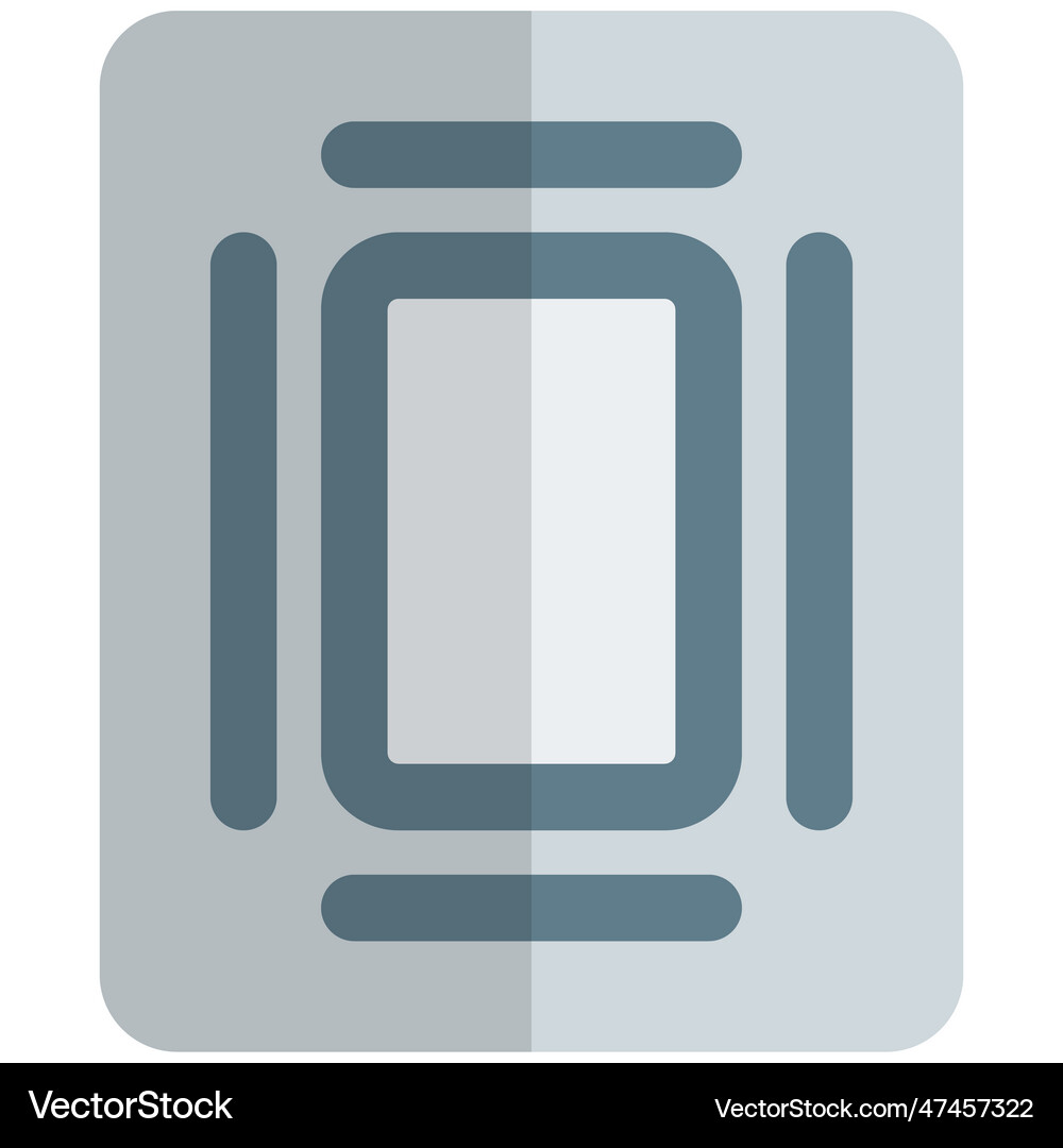 Wooden photo frame for wall decor Royalty Free Vector Image
