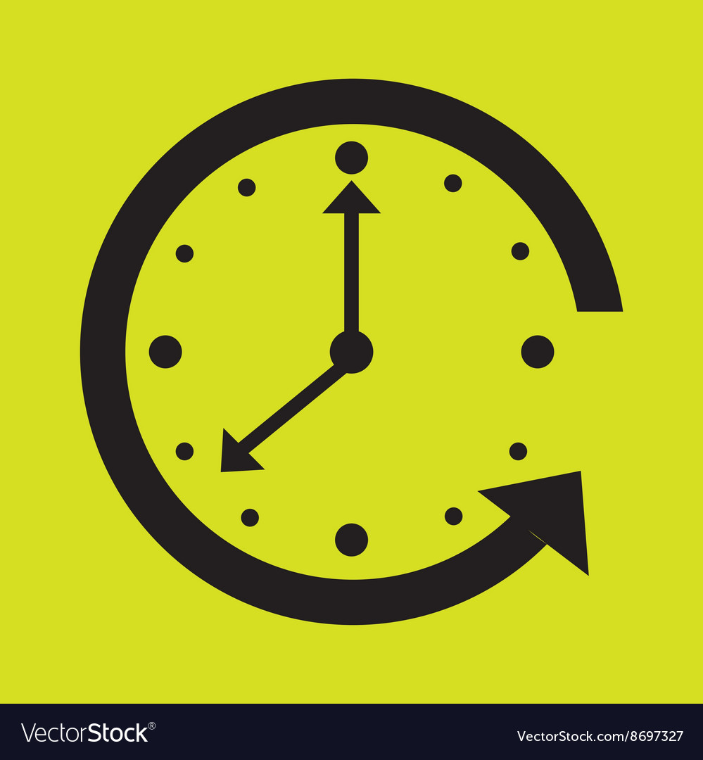 Time flat icon design Royalty Free Vector Image