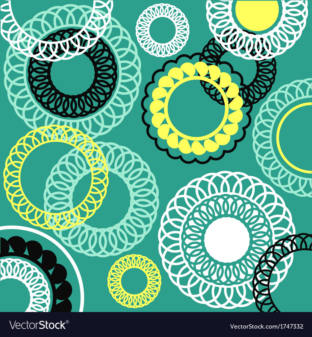 Background with rosettes Royalty Free Vector Image
