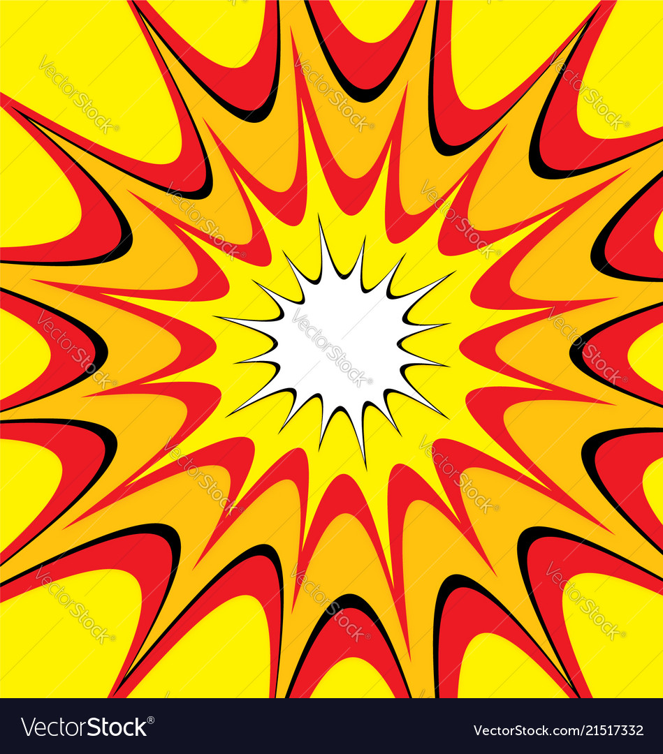 Comic explosion background Royalty Free Vector Image